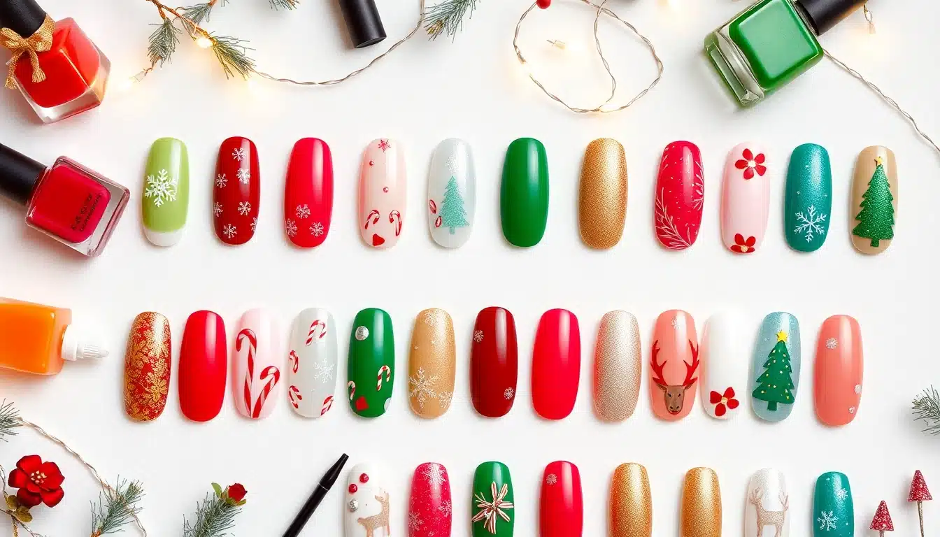 25 Festive Christmas Nail Designs That'll Make You the Star of the ...